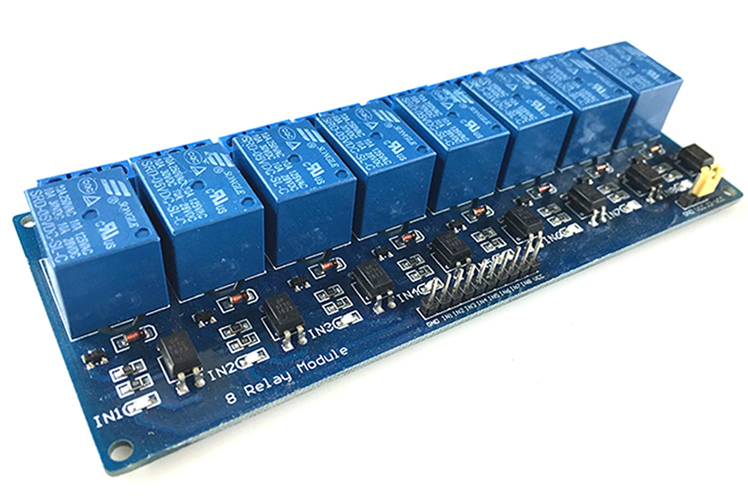8 Channel Relay Module (5V) - Electronic Components Parts Shop Sri Lanka