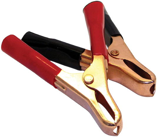 Battery Clip / Crocodile clip pair - Copper plated - Electronic ...