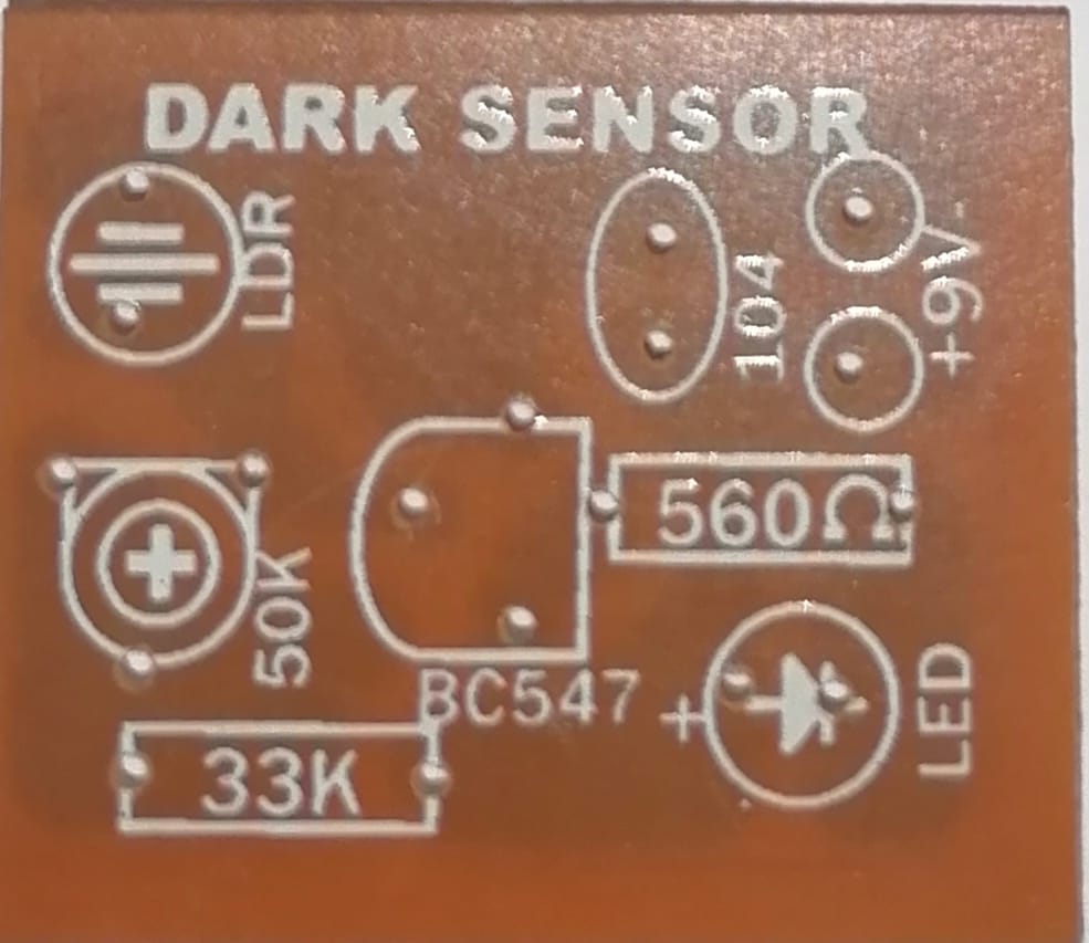 Dark Sensor PCB (9VDC) - Electronic Components Parts Shop Sri Lanka